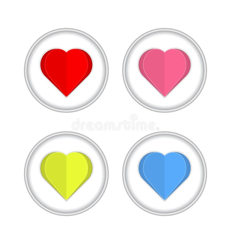 Paper heart shape stock vector. Illustration of gift - 210013778