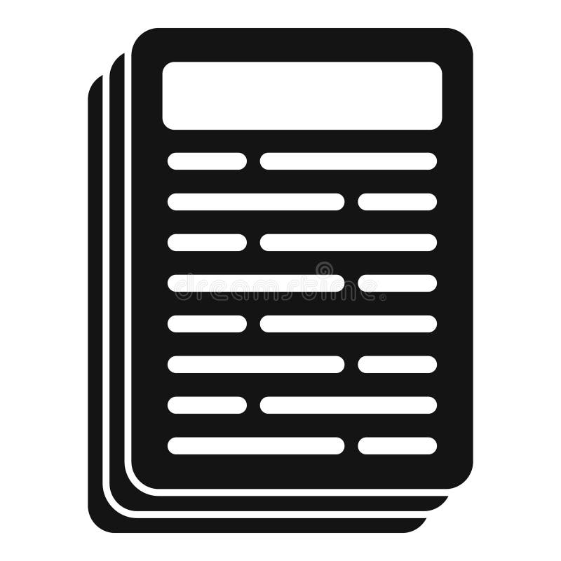 Paper Help Icon Simple Vector. Office Service Stock Vector ...