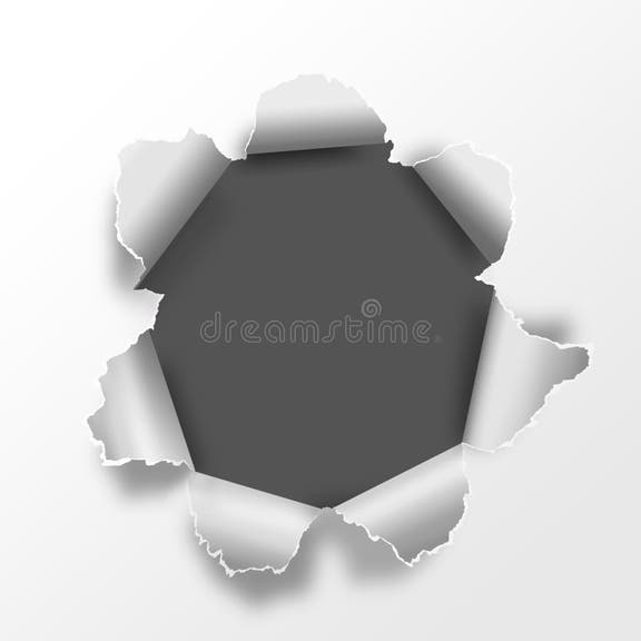 Paper hole stock illustration. Illustration of disrupt - 1712928