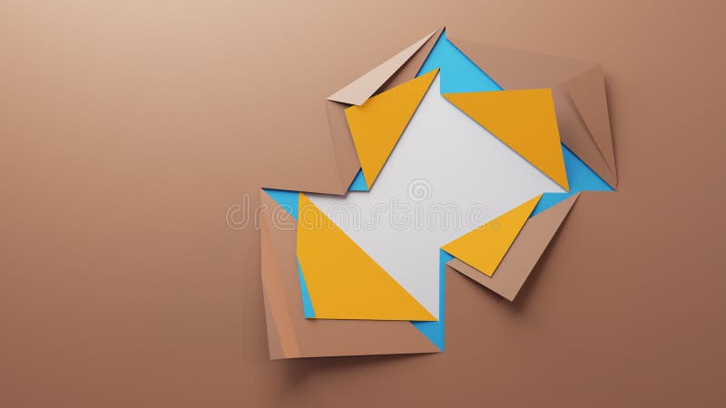 Paper Hole. Multi Layer Effect Stock Illustration - Illustration of ...