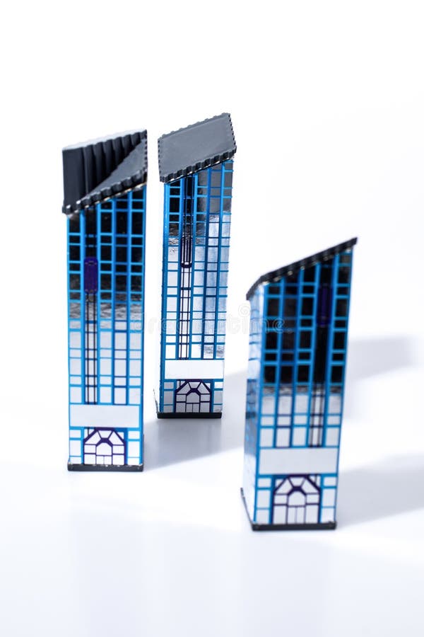 Paper Hotel Palace in a White Background Stock Photo - Image of plastic ...