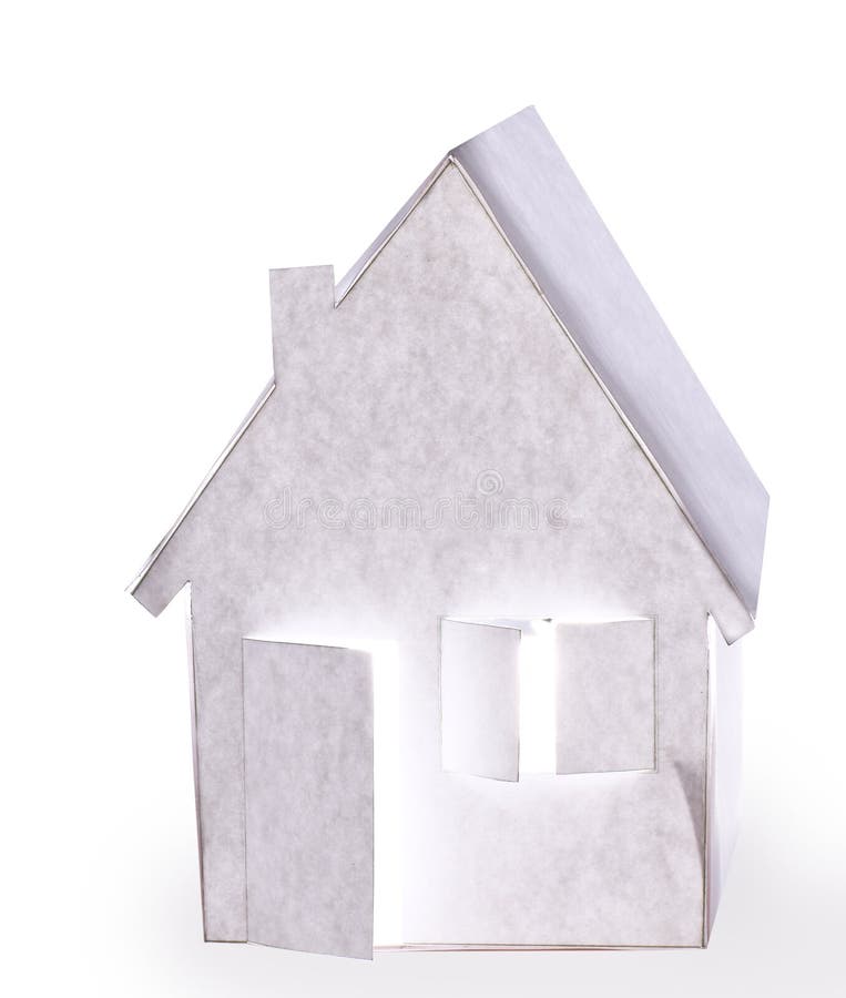 Paper House Model Halloween Illustration Vector. Stock Vector ...