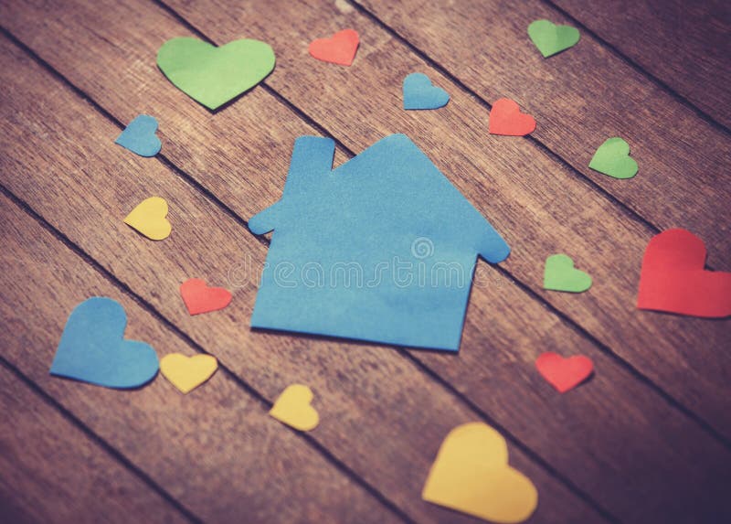 Paper house stock image. Image of green, sale, neighborhood - 40571741