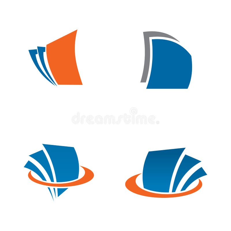 Paper icon logo set design stock vector. Illustration of line - 238247507