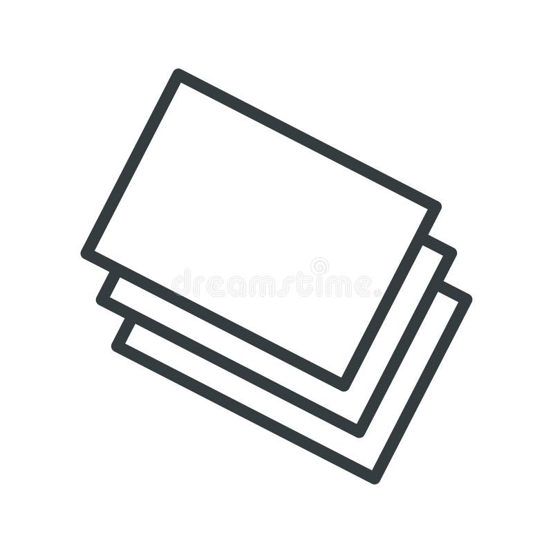 Paper Icon Vector on Trendy Design Stock Illustration - Illustration of ...