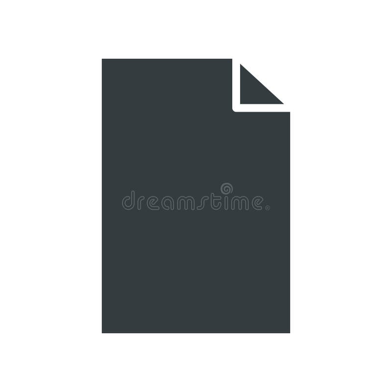 Paper Icon Vector on Trendy Design Stock Illustration - Illustration of ...
