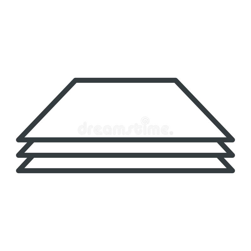 Paper Icon Vector on Trendy Design Stock Illustration - Illustration of ...