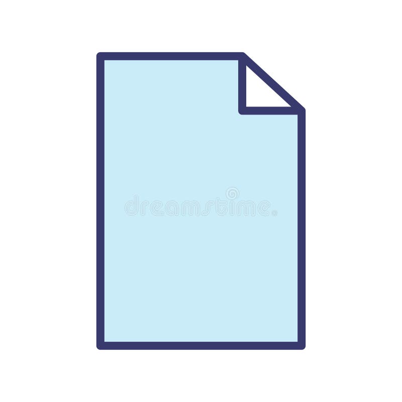 Paper Icon Vector on Trendy Design Stock Illustration - Illustration of ...