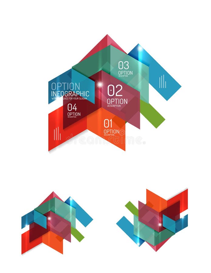 Paper infographic elements stock vector. Illustration of abstract ...