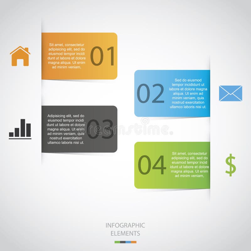 Paper Infographic stock vector. Illustration of modern - 39614395