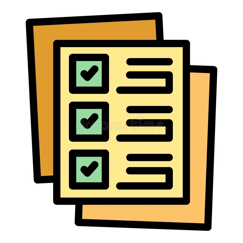 Paper Key Point Icon Vector Flat Stock Vector - Illustration of main ...