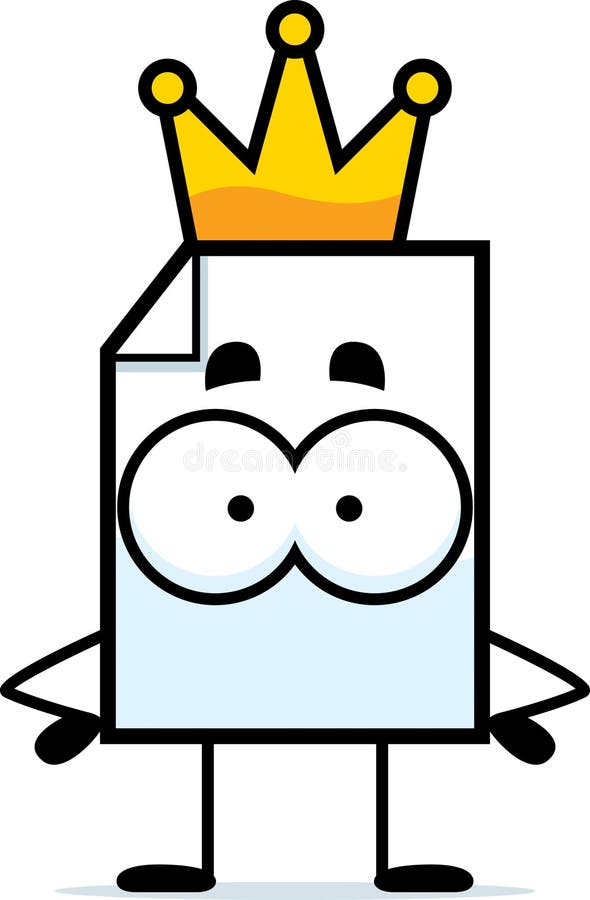 Paper King stock illustration. Illustration of document - 47818739