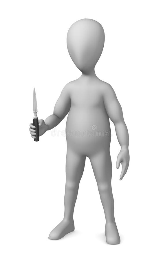 Paper knife stock illustration. Illustration of knife - 14615886