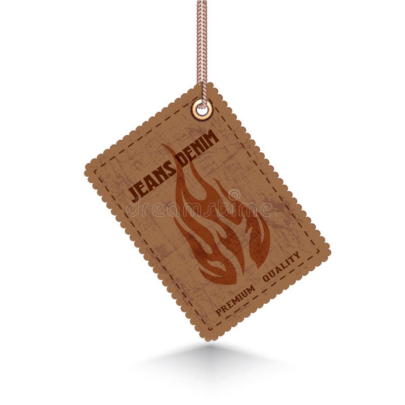 Paper label for jeans stock vector. Illustration of brand - 67391276