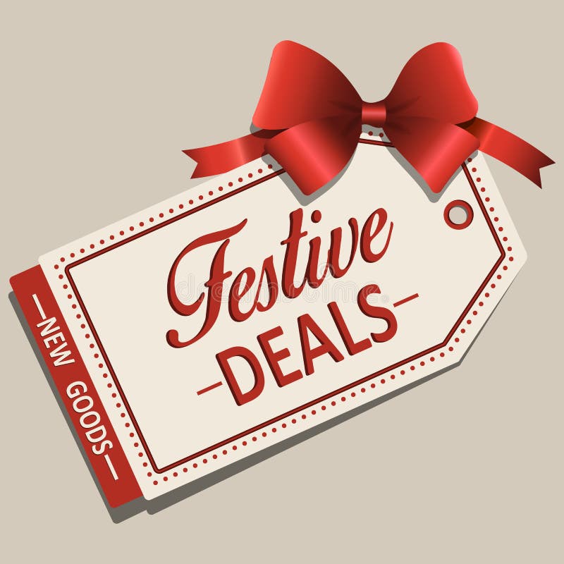 Paper Label with Ribbon stock illustration. Illustration of offer ...