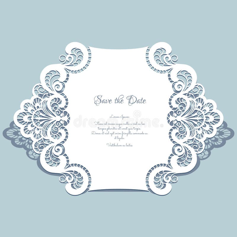 Paper lace card stock vector. Illustration of design - 57440458