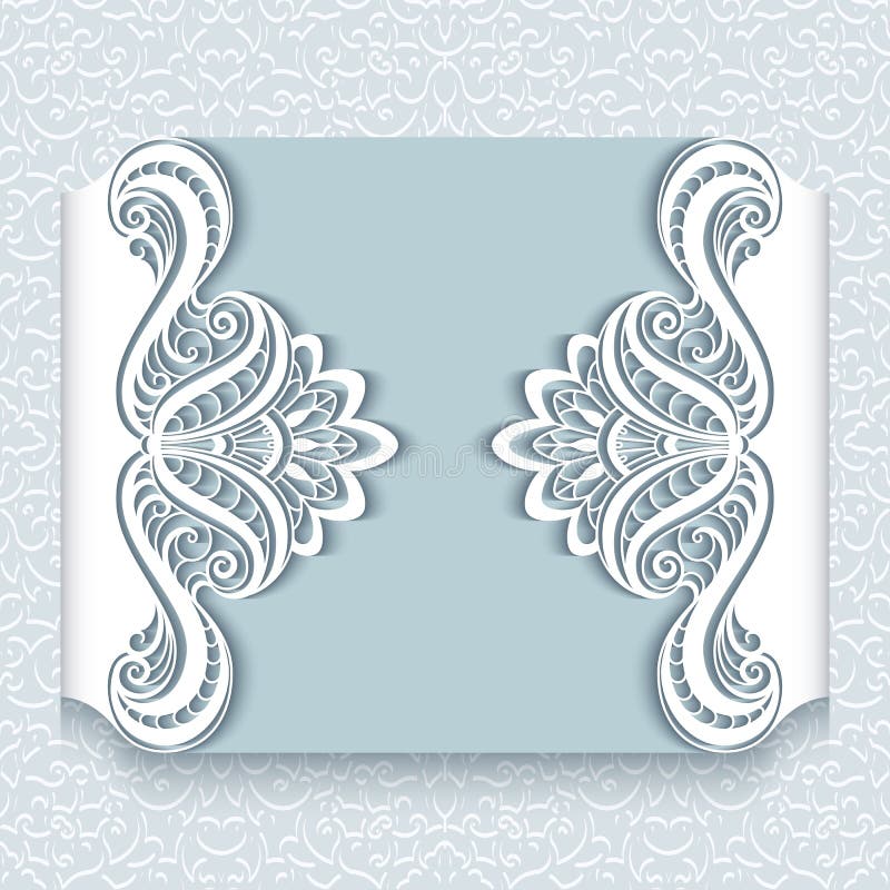 Paper lace card stock vector. Illustration of greeting - 78870984