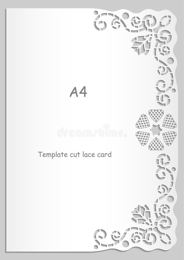 Paper Lace Greeting Card, White Pattern, Lace Decorations, Cut-out ...