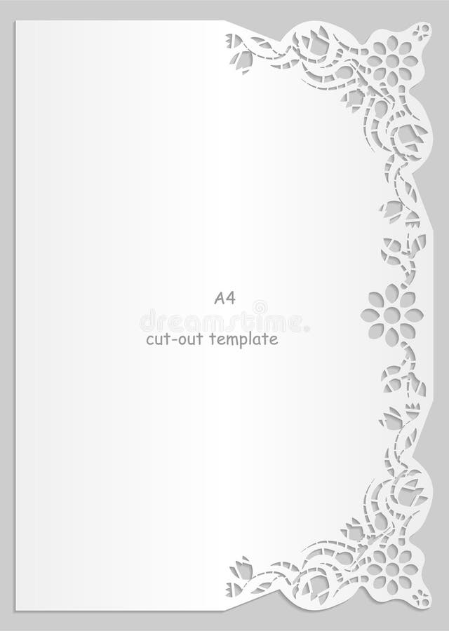 Paper Lace Greeting Card, White Pattern, Lace Decorations, Cut-out ...