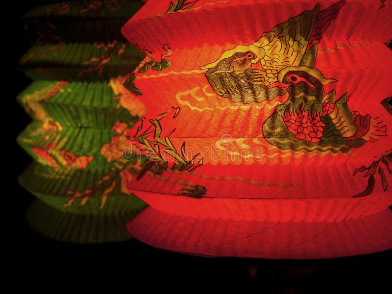 Paper lantern stock photo. Image of dark, green, duck, burn - 610922