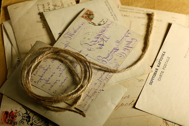 Paper Letter Old Postal Stationery Editorial Photography - Image of ...