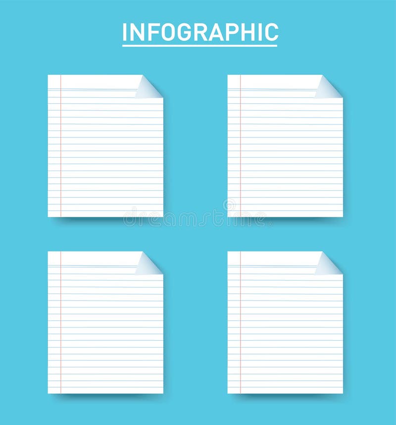 Square Info Graphic Vector Template with 4 Options. Can Be Used for Web ...