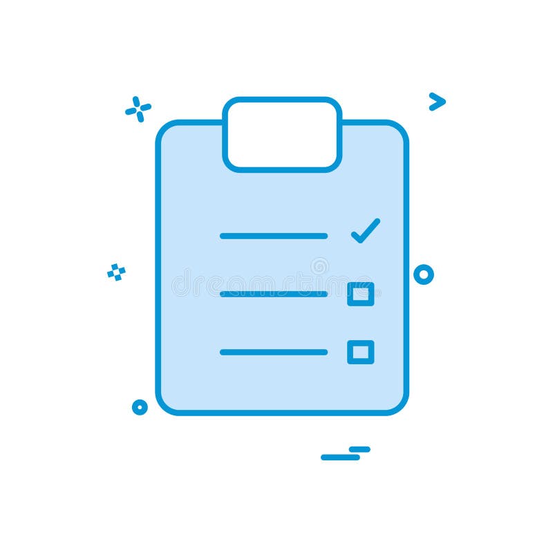 Paper List Icon Design Vector Stock Vector - Illustration of agreement ...