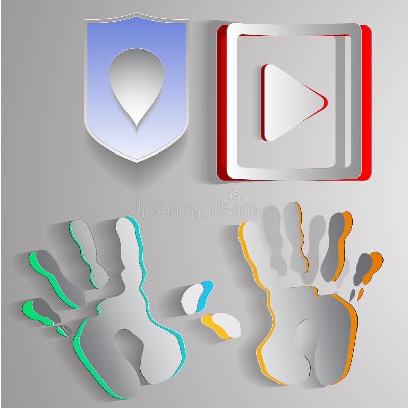 Paper logos stock illustration. Illustration of icon - 52085379