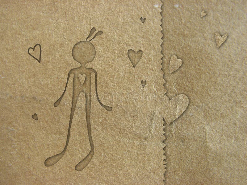 Paper in love stock illustration. Illustration of creative - 1224448