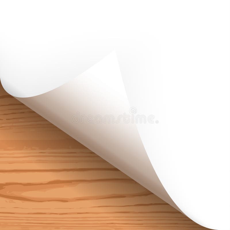Paper Lower Left Corner Wood Stock Vector - Illustration of graphic ...