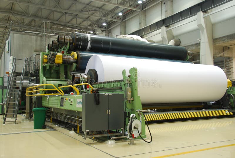 Paper machine stock image. Image of manufacture, environmental - 5871261