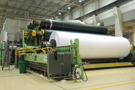 Paper machine stock image. Image of manufacture, environmental - 5871261