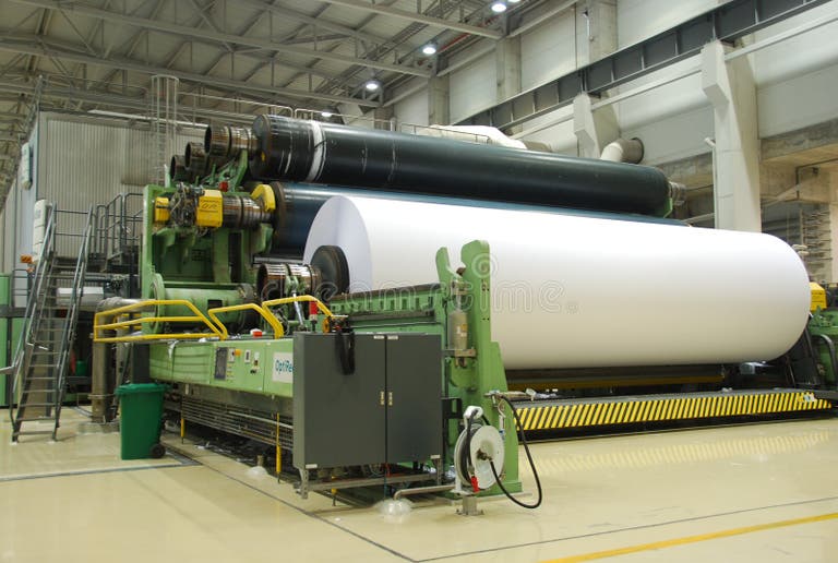 Paper machine stock image. Image of manufacture, environmental - 5871261
