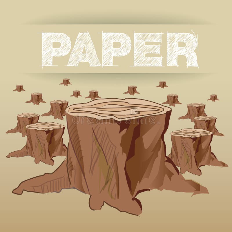 Paper is made with tree stock vector. Illustration of circle - 39321771