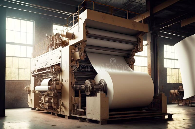 Paper Making Machine in Factory Pulp and Paper Industry Stock Photo ... Paper Making Machine in Factory Pulp and Paper Industry Stock Photo ...