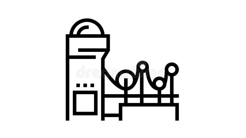 Paper Making System Color Icon Animation Stock Footage - Video of ...