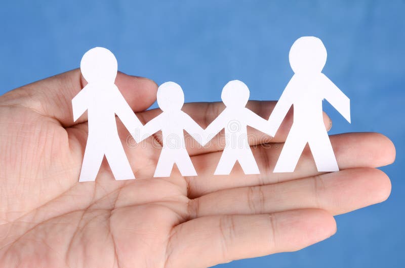 Paper man stock photo. Image of relationship, school - 27300328