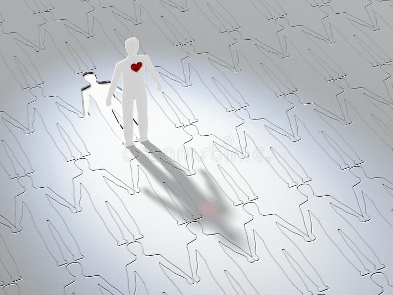 Paper People Concept stock illustration. Illustration of cutout - 7486768