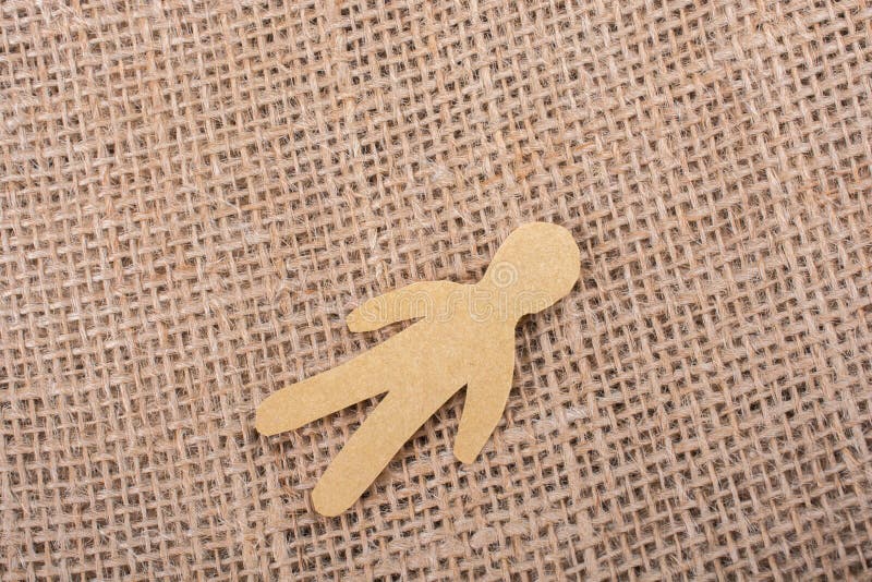 Paper Man Shape in the View Stock Photo - Image of design, friend ...