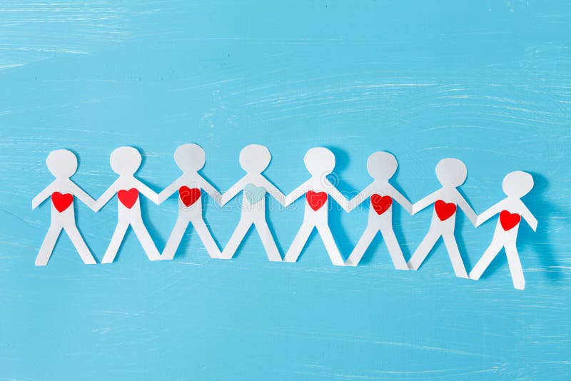 Paper man team stock photo. Image of connection, concept - 29100034