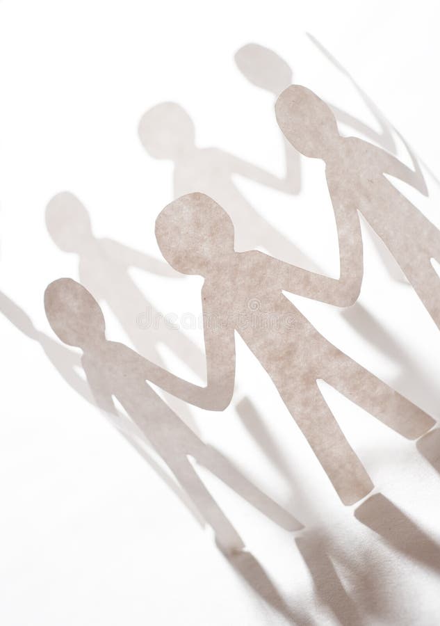 Paper team stock photo. Image of reflection, community - 16543980