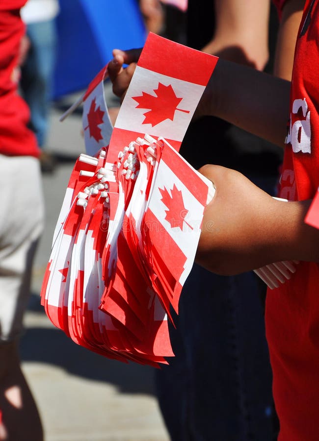 Paper Maple Flags in Canada Day, Ottawa, Canada Editorial Stock Photo ...