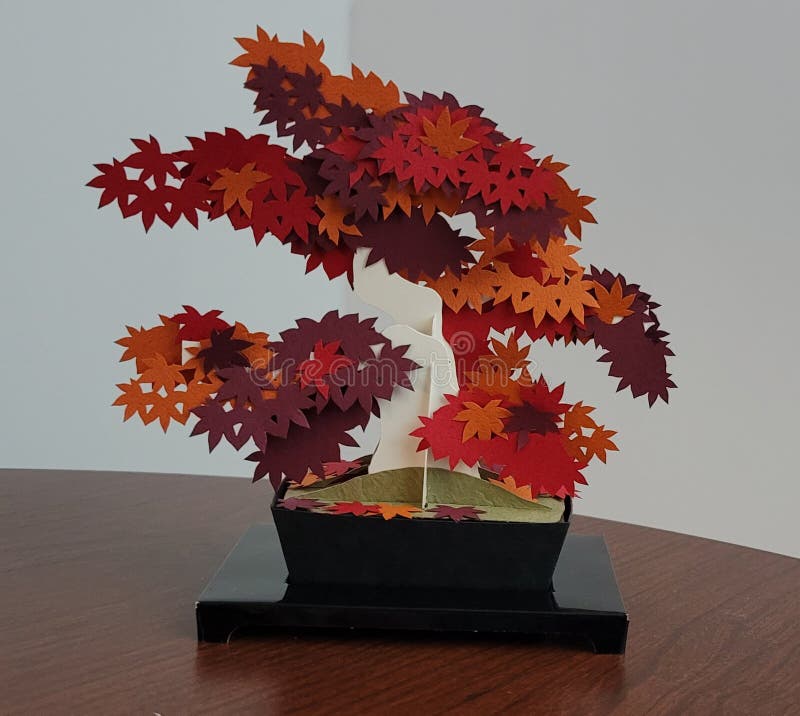 Paper maple tree stock image. Image of autumn, paper - 232145767