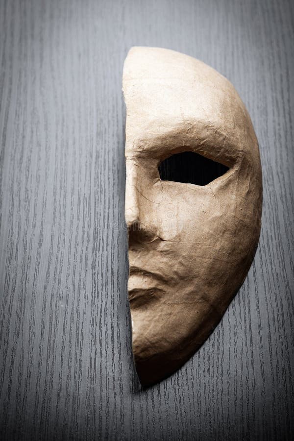 Paper mask stock image. Image of theatre, unhappy, wood - 31361407