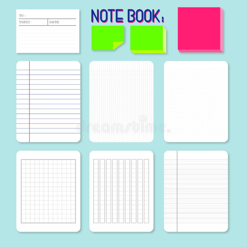 Notebook Math Binder Stock Illustrations – 76 Notebook Math Binder ...