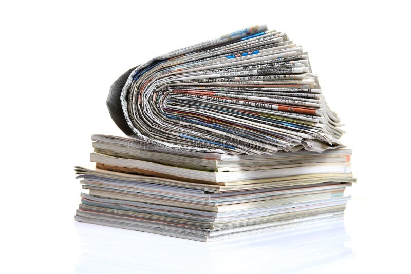 Stack of newspapers stock photo. Image of office, paper - 11590