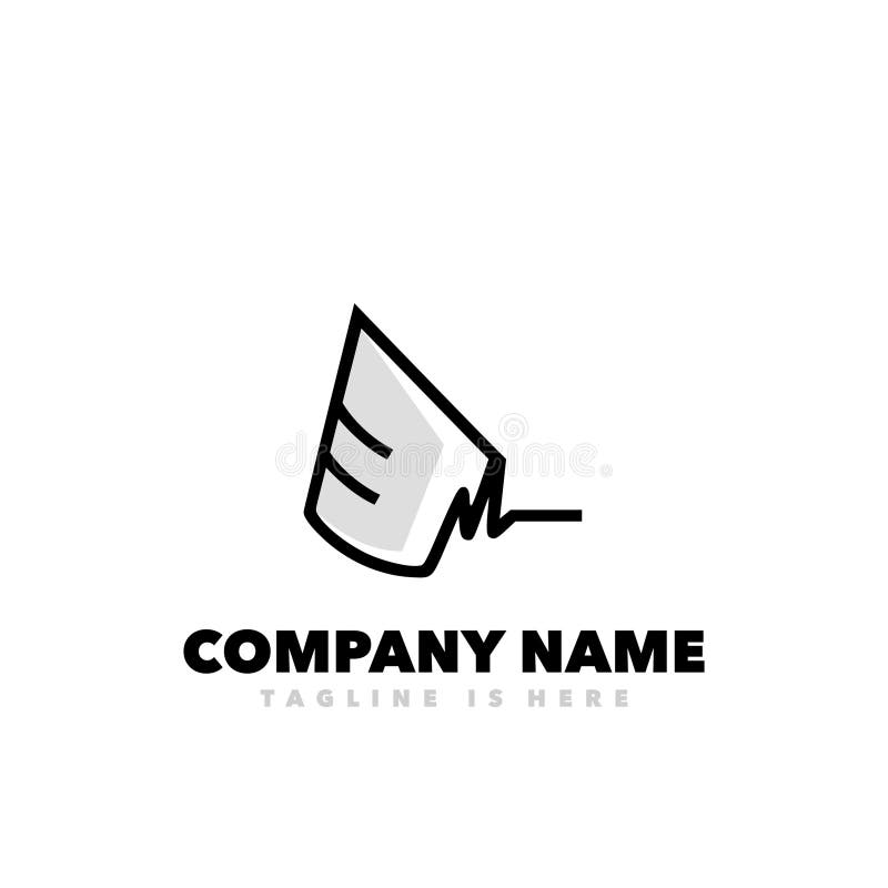 Paper medical logo design stock vector. Illustration of sign - 299286020