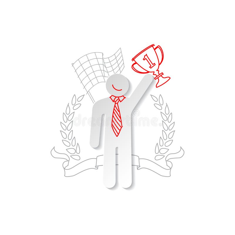 Stick Figure Number One Stock Illustrations – 84 Stick Figure Number ...