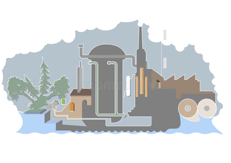 Paper Mill Icon on White Background. Simple Element Illustration from ...