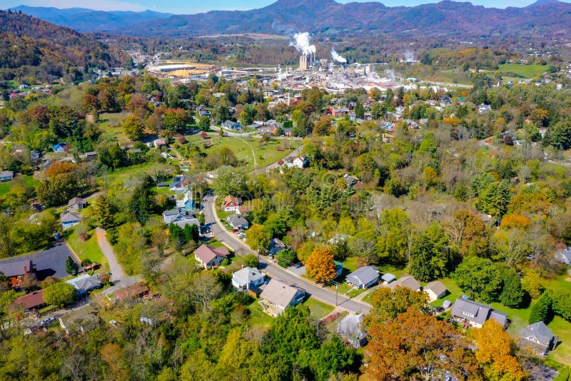 Paper Mill in Canton, North Carolina Stock Image - Image of mountains ...